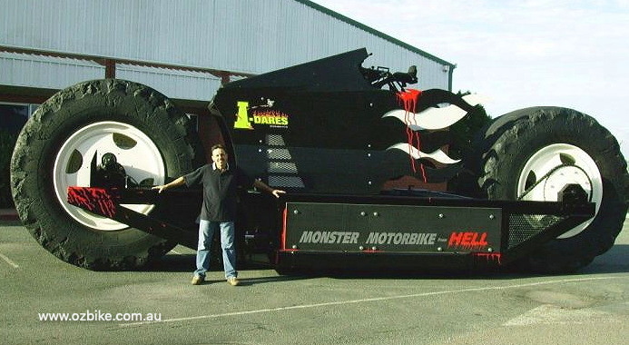 The Monster Motorbike is for Crushing Cars