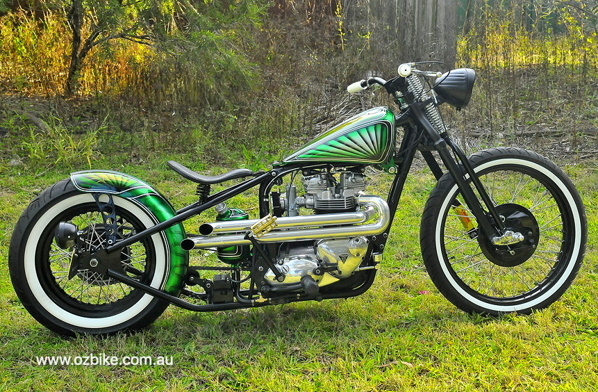 Poison Ivy Triumph Motorcycle Bobber