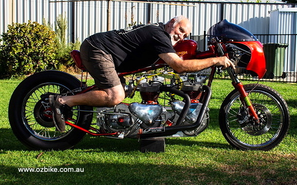 Home-Made Twin-Engine Triumph Motorcycle