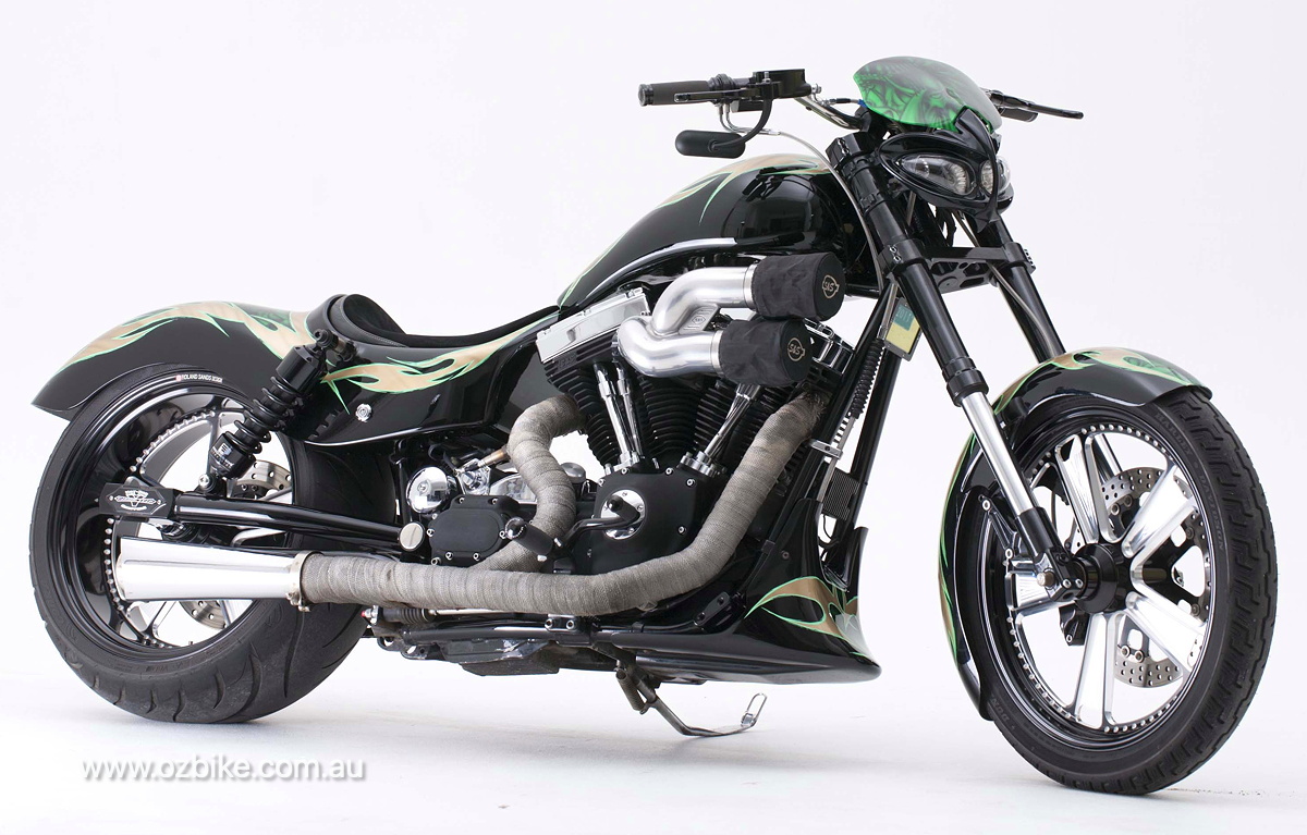 Ozbike Digital Magazine: Mean Green Harley Machine Ozbike_09