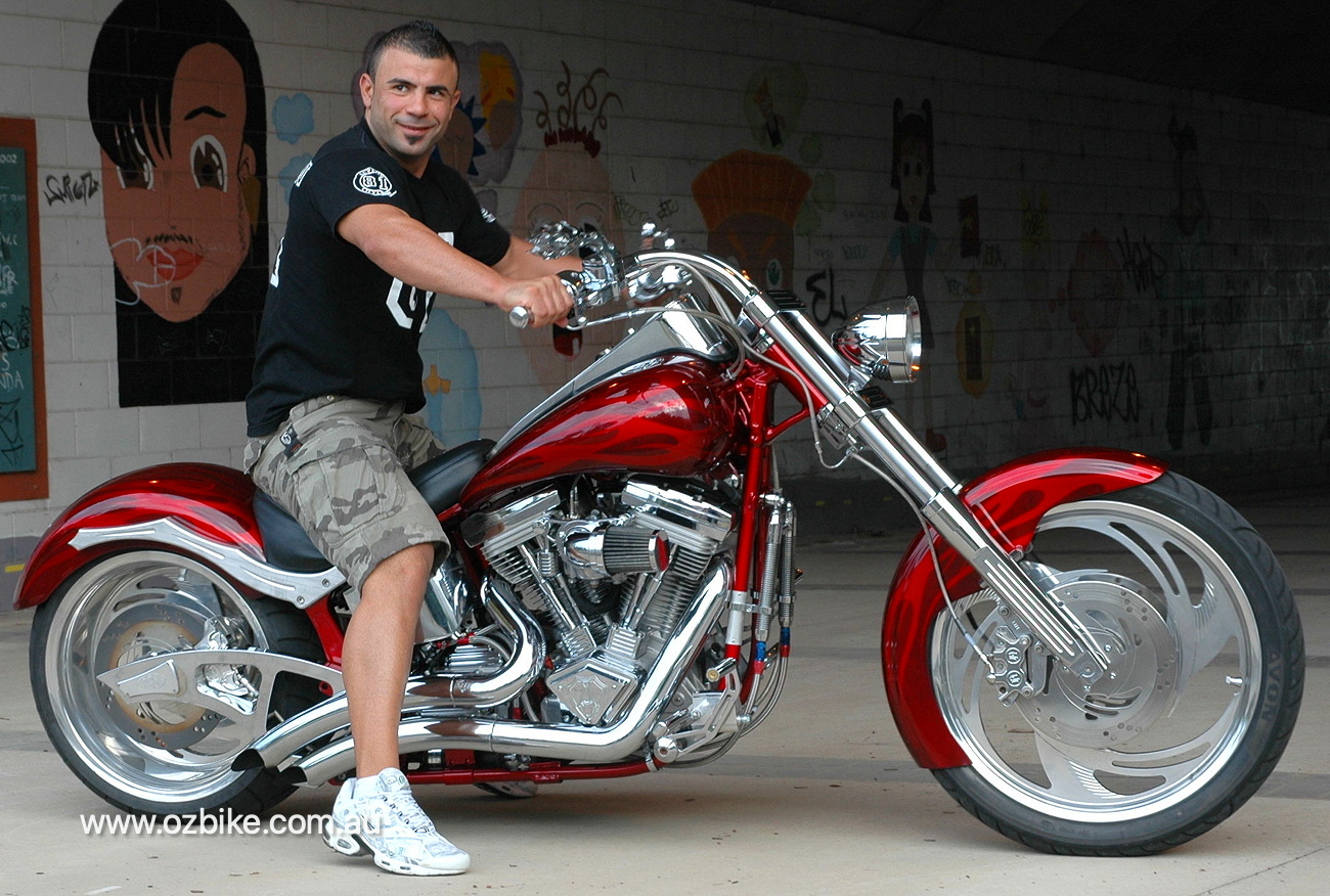 Ruby Red Harley-Davidson Softail Custom