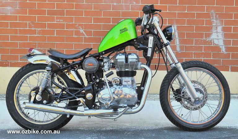 Slick Frisco-Style Royal Enfield Chopper