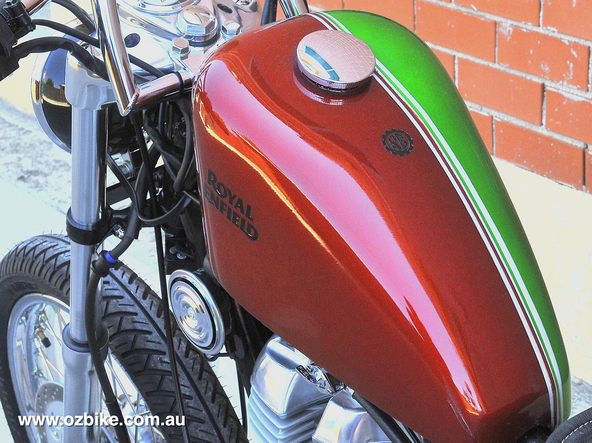 Slick Frisco-Style Royal Enfield Chopper