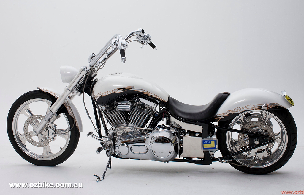 Ozbike Digital Magazine: Loud & Powerful White Chopper Ozbike_01